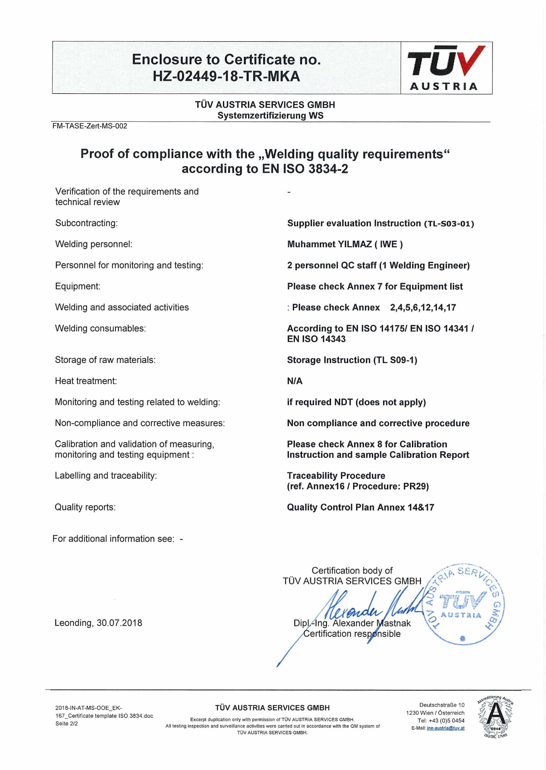 Zertifikate | ATEK Engineering